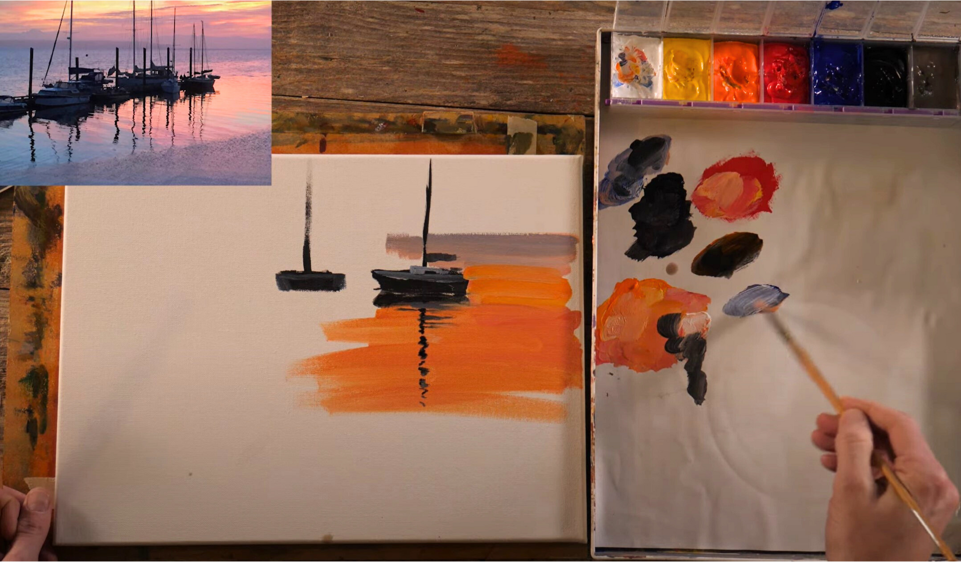 How to Paint Water With Acrylics Step by Step