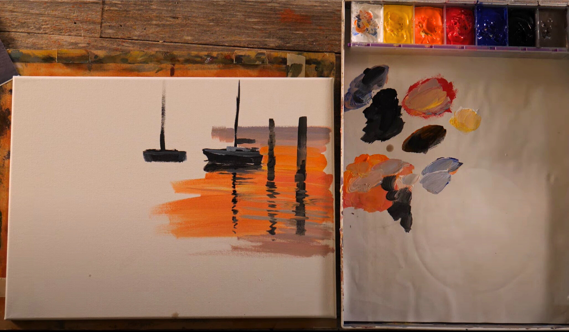 How to Paint Water With Acrylics Step by Step