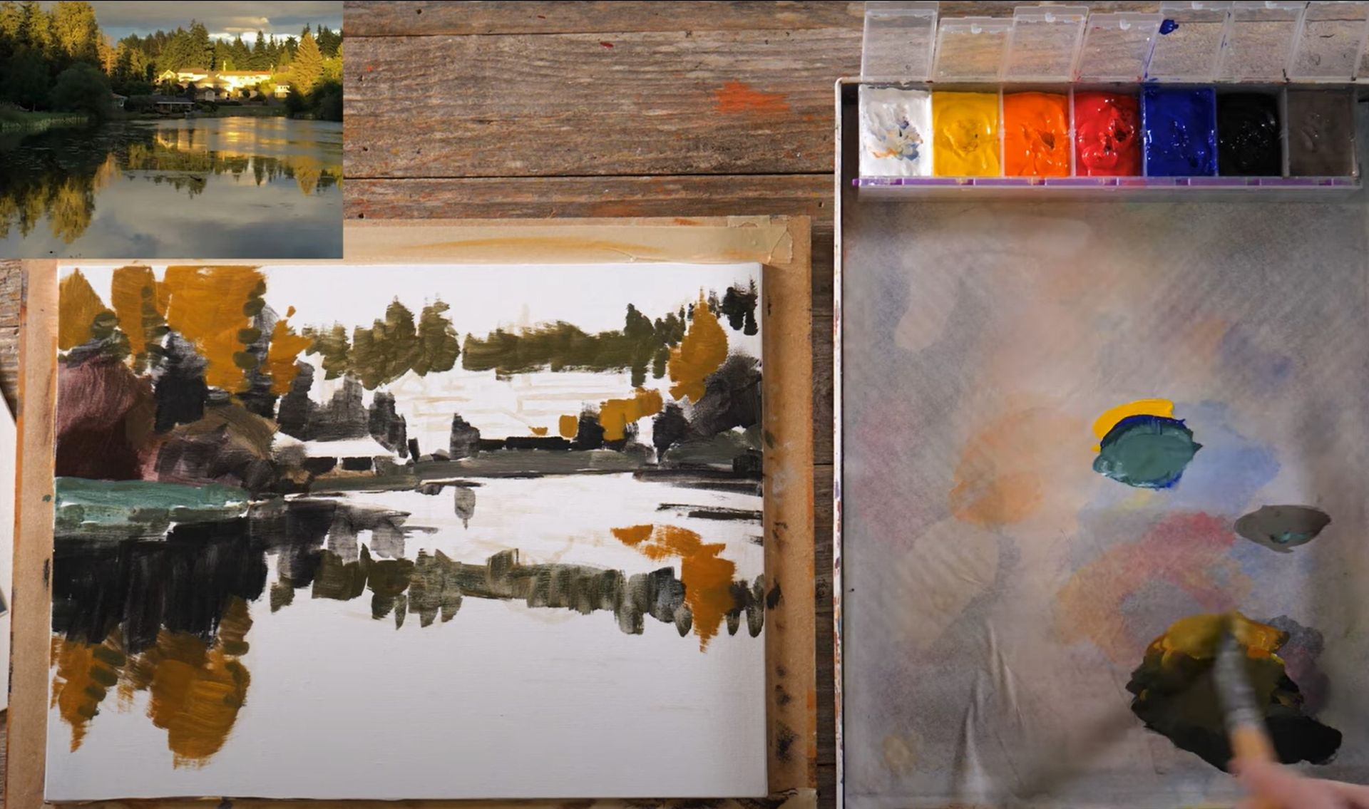 How to Paint Water With Acrylics Step by Step