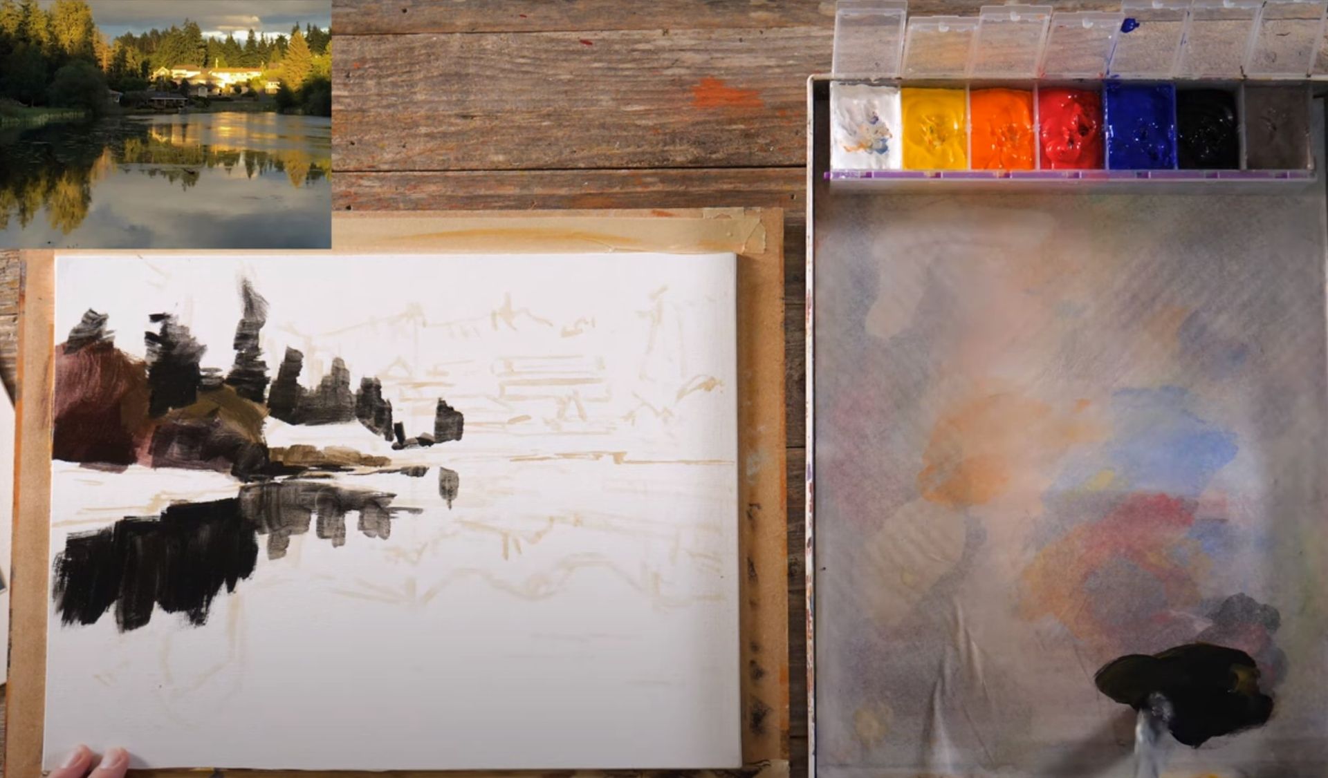 How to Paint Water With Acrylics Step by Step