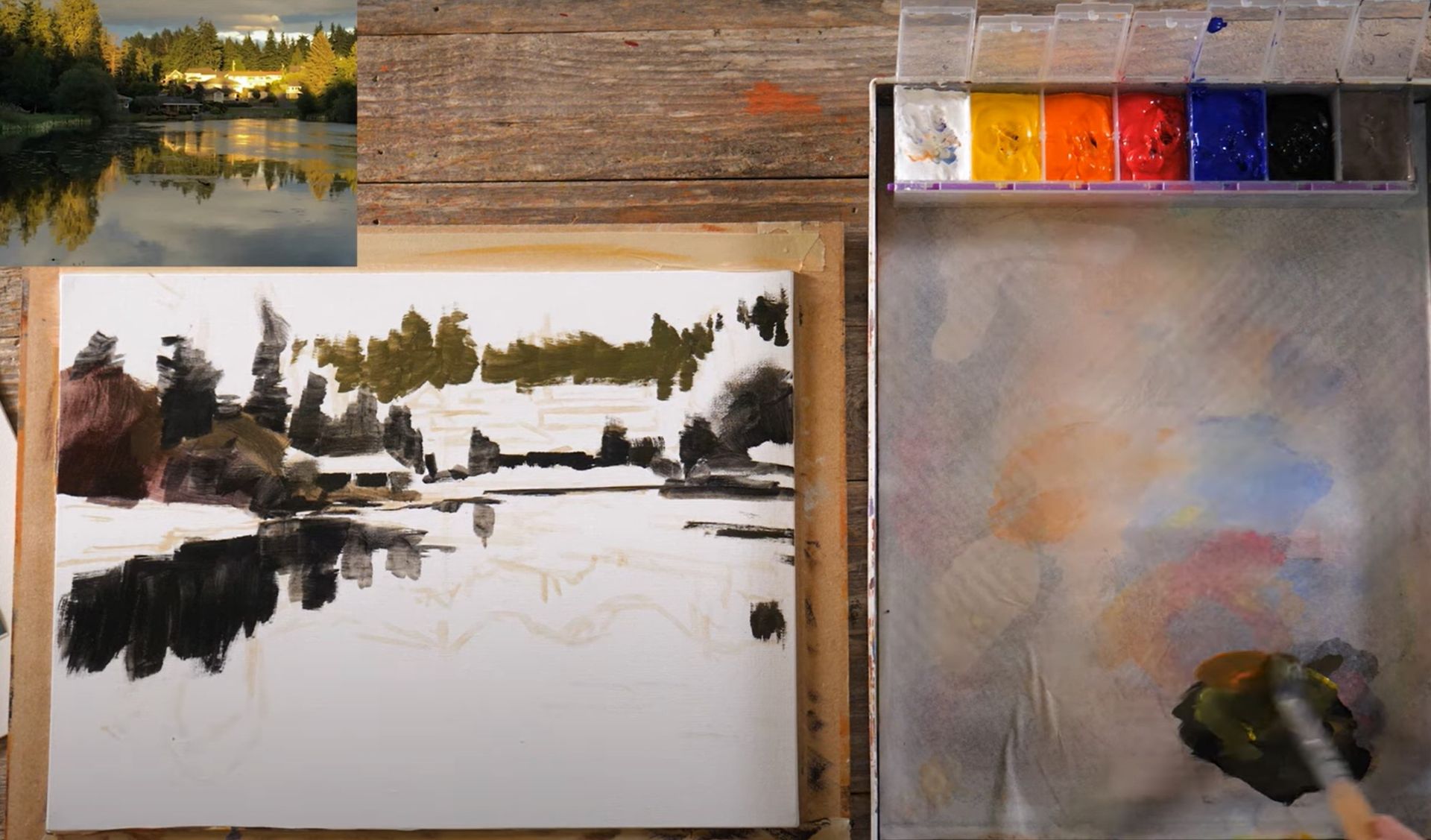 How to Paint Water With Acrylics Step by Step