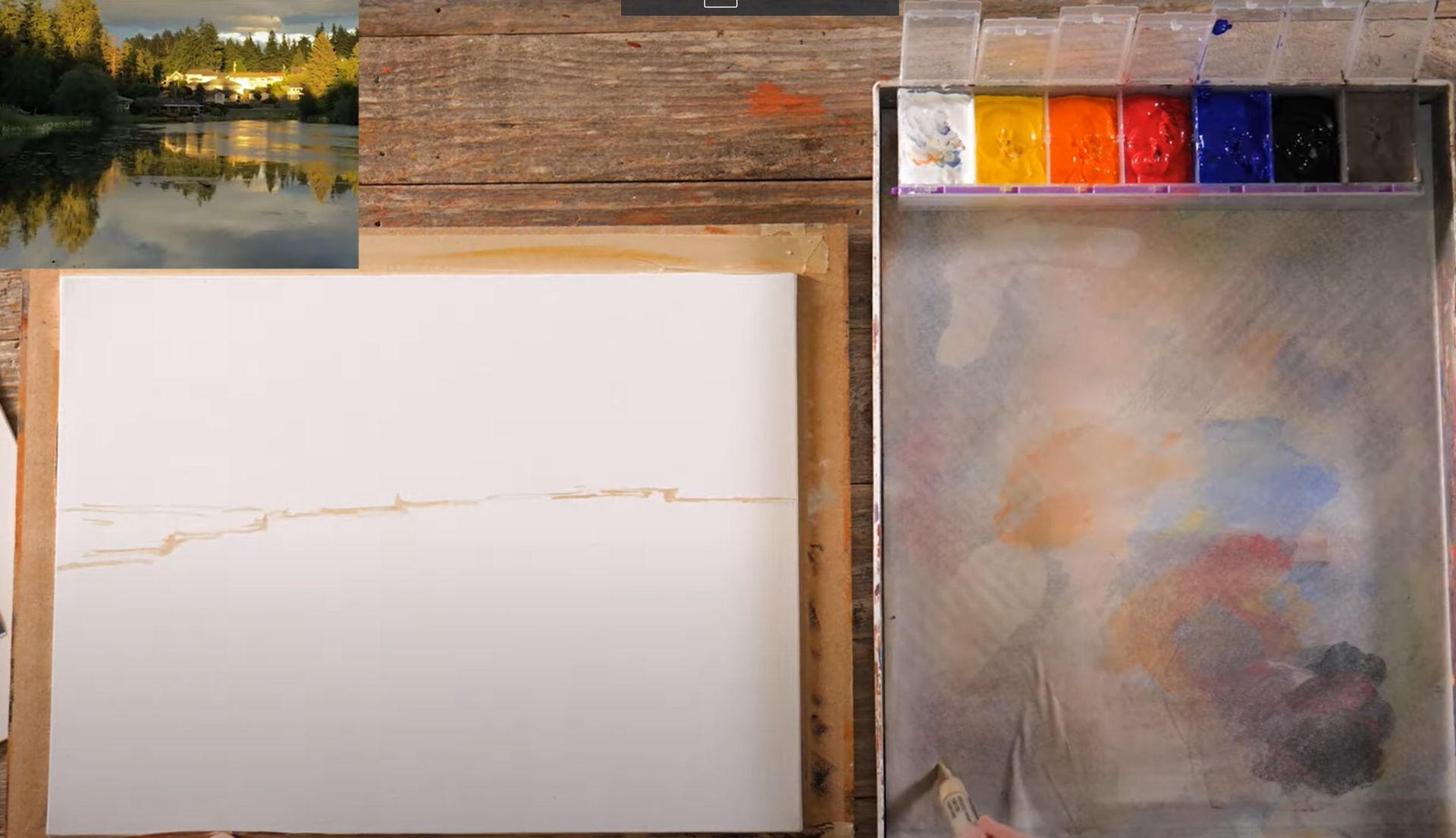 How to Paint Water With Acrylics Step by Step