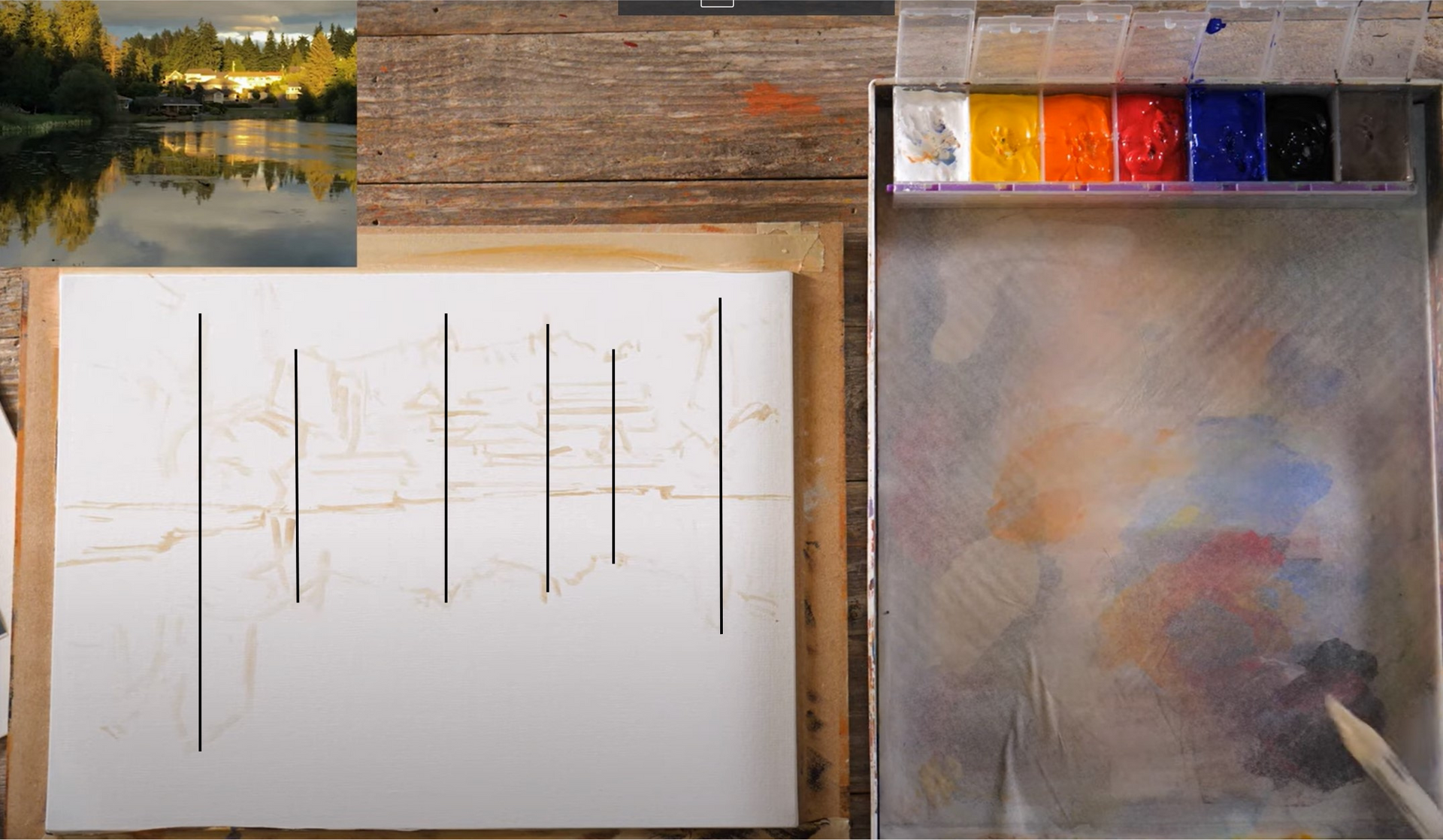 How to Paint Water With Acrylics Step by Step