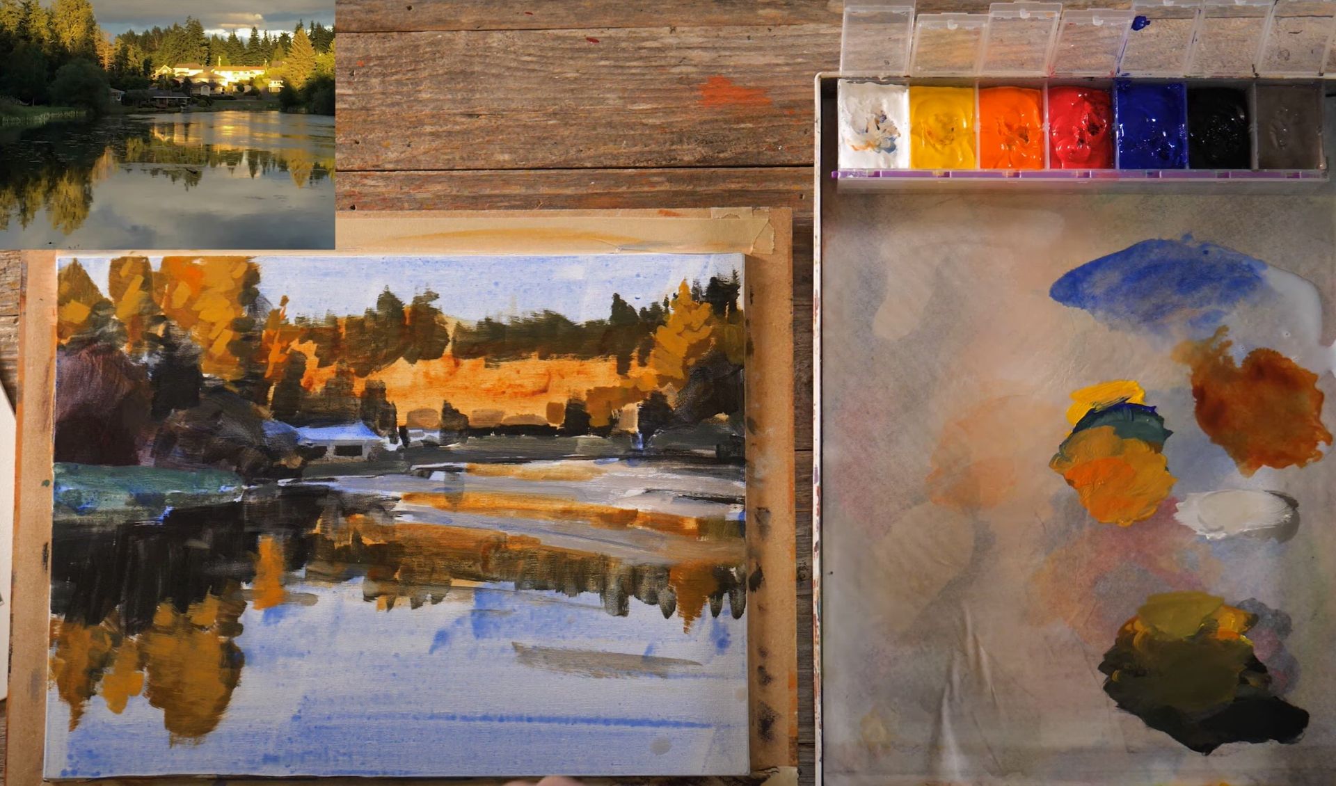 How to Paint Water With Acrylics Step by Step