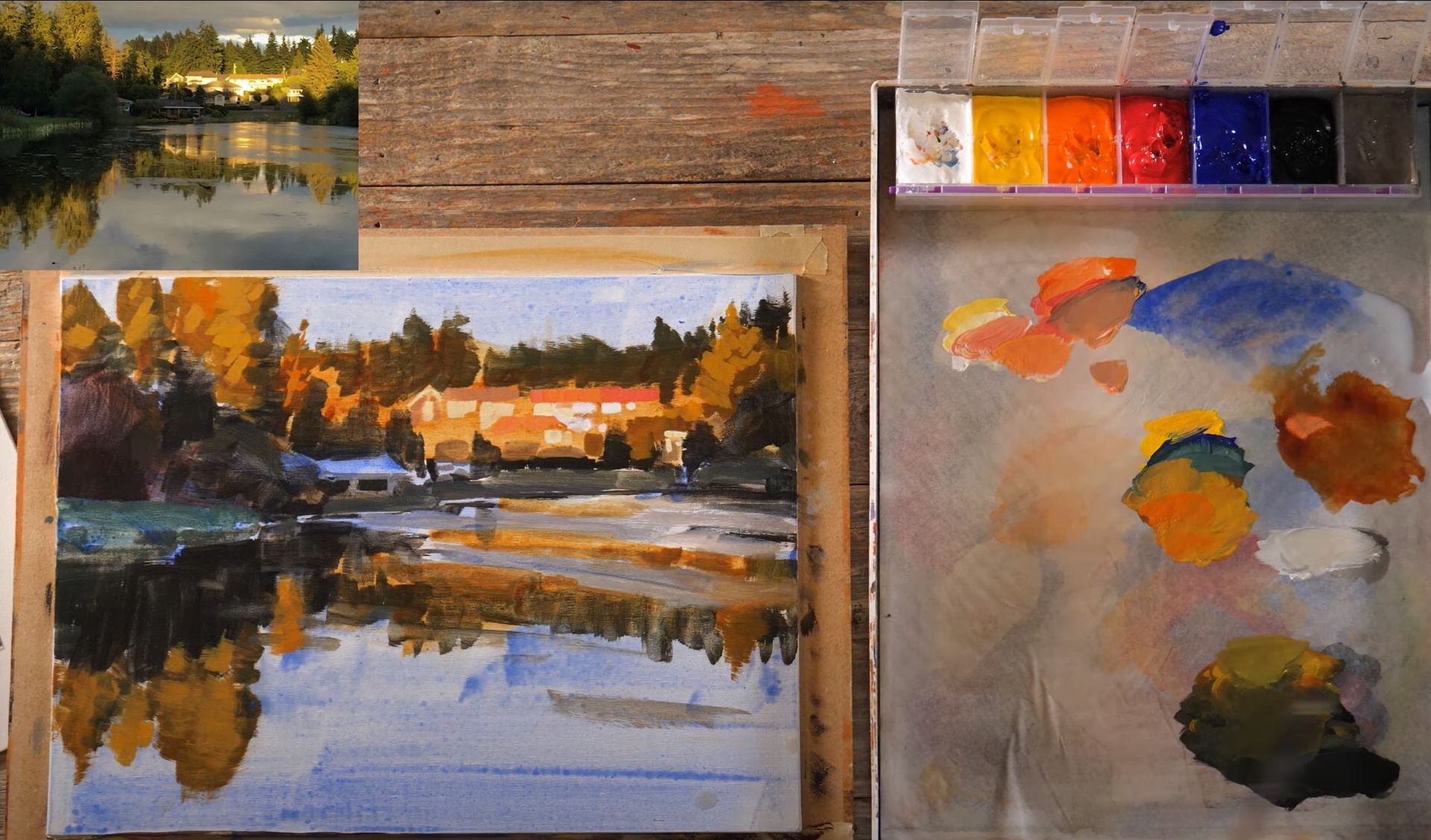 How to Paint Water With Acrylics Step by Step