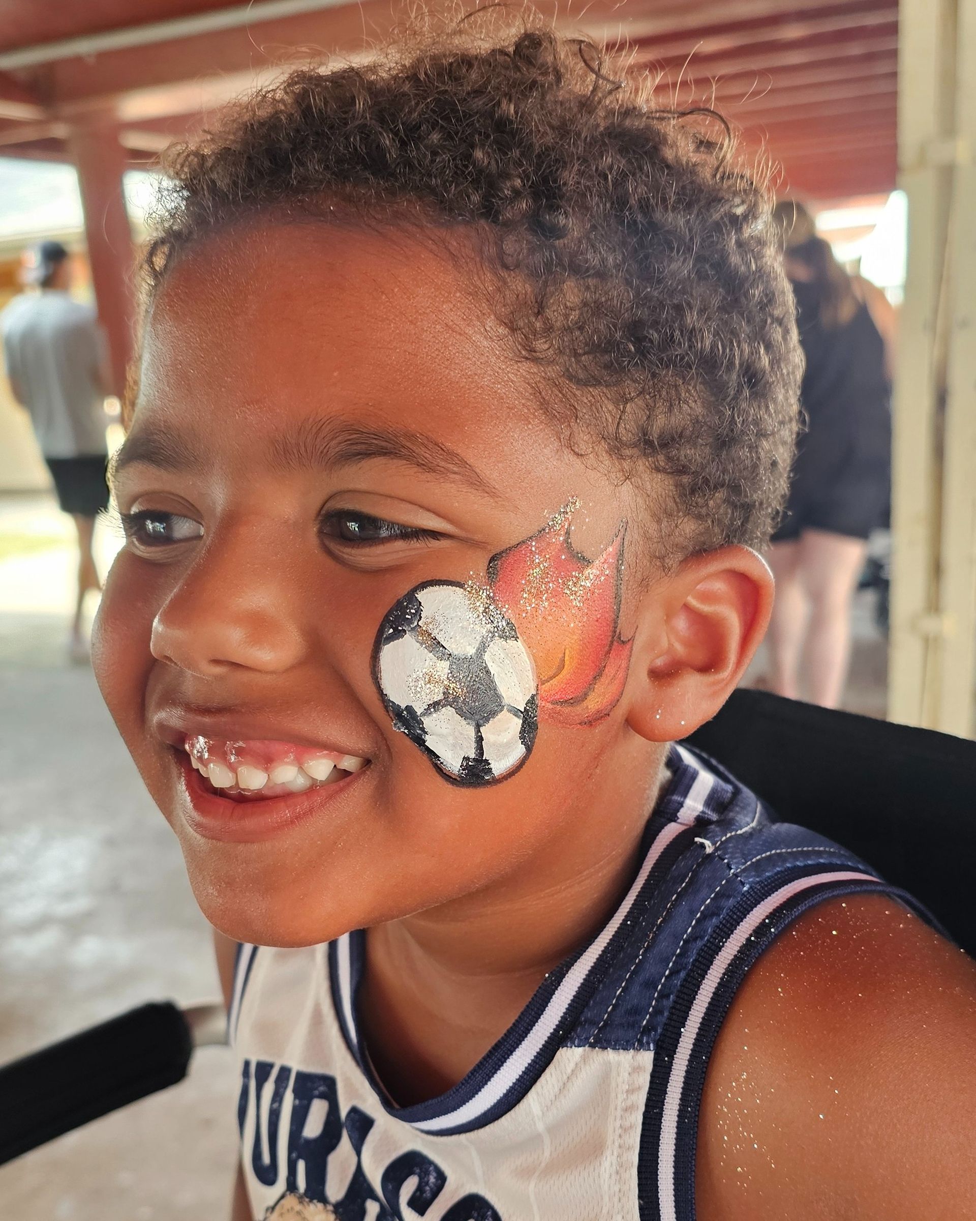 Face painting fun, safe for all ages, many options.