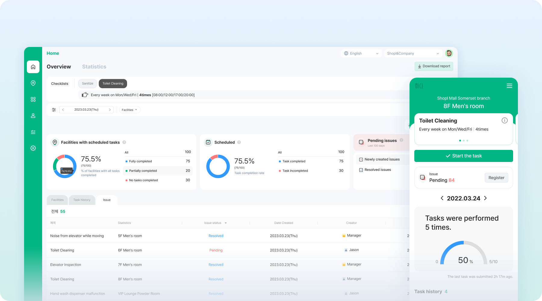 QR-based Facility Management Solution, HADA