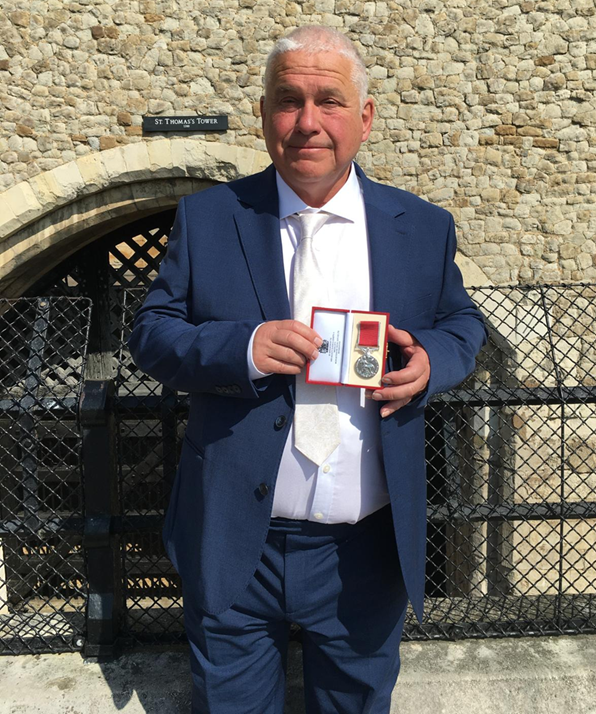 Robert Clack’s Own Paul Cook Awarded the British Empire Medal