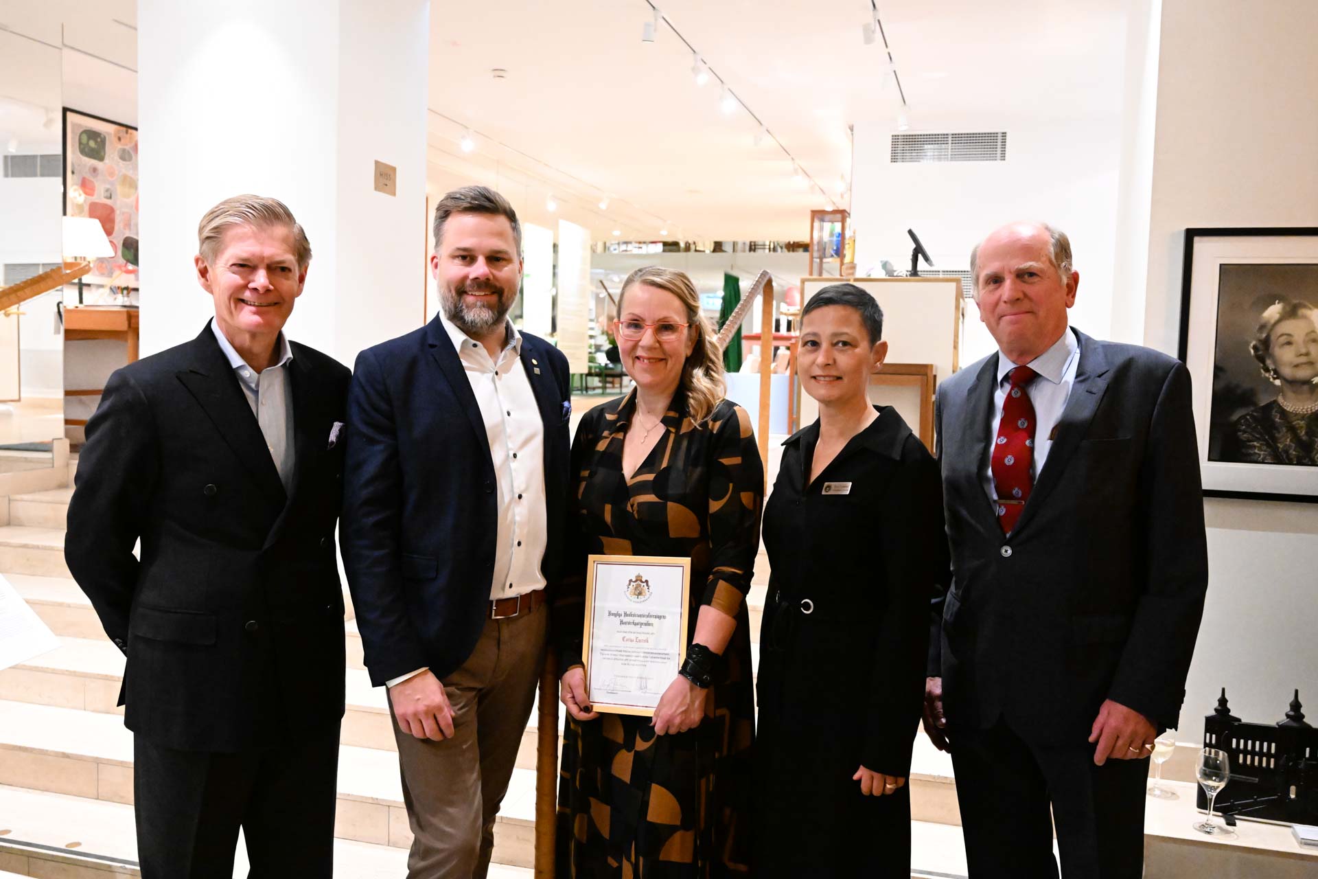 Stockholm, november 2022. Stipendieutdelning på Svenskt Tenn