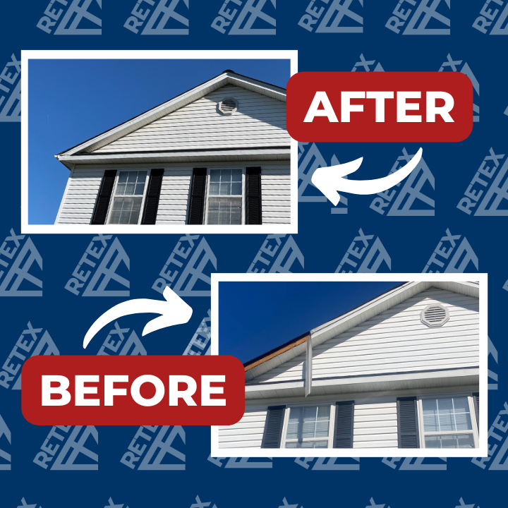 Before & After: Fascia Covering, Aluminum Trim Cladding Repair