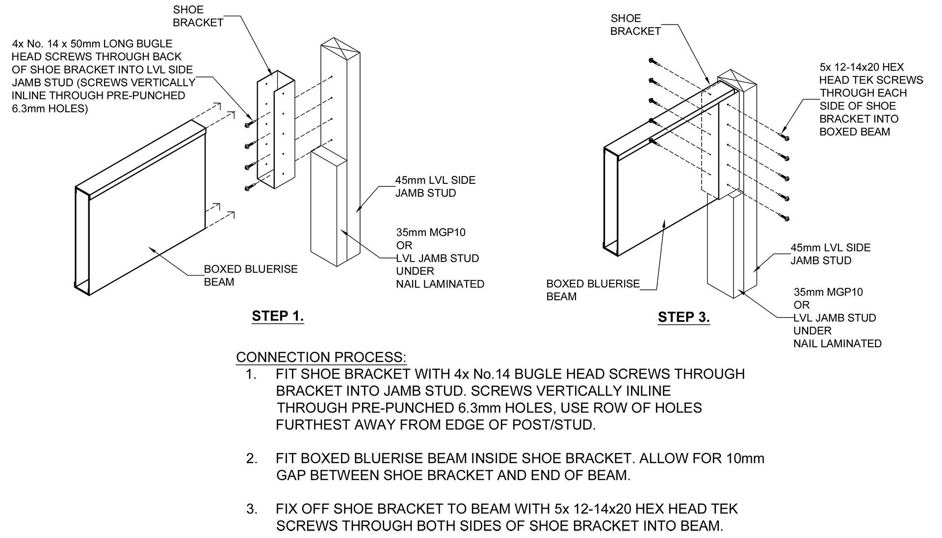 Lintel Lower Storey Conversion