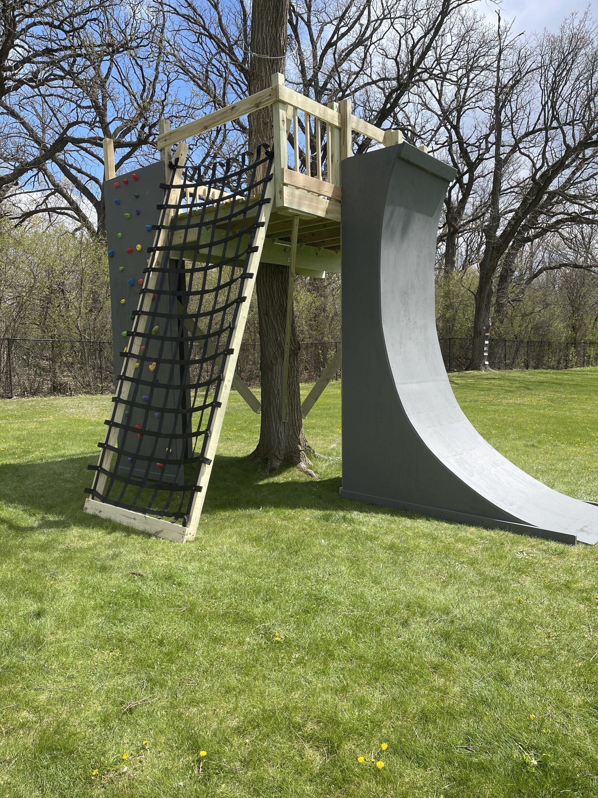 Elevated Platforms/ Ziplines | Lake Bluff, IL | J.B. Builders Pro Ninja ...