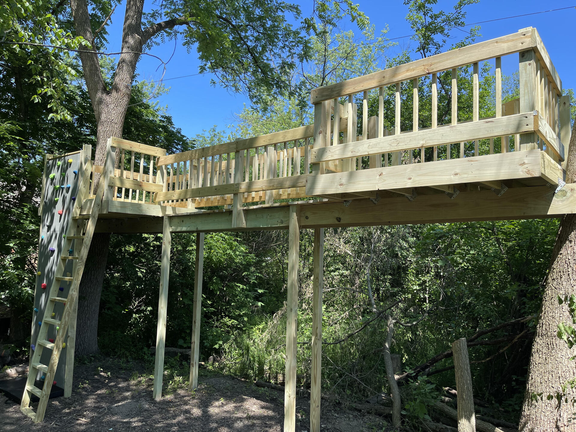 Elevated Platforms/ Ziplines | Lake Bluff, IL | J.B. Builders Pro Ninja ...