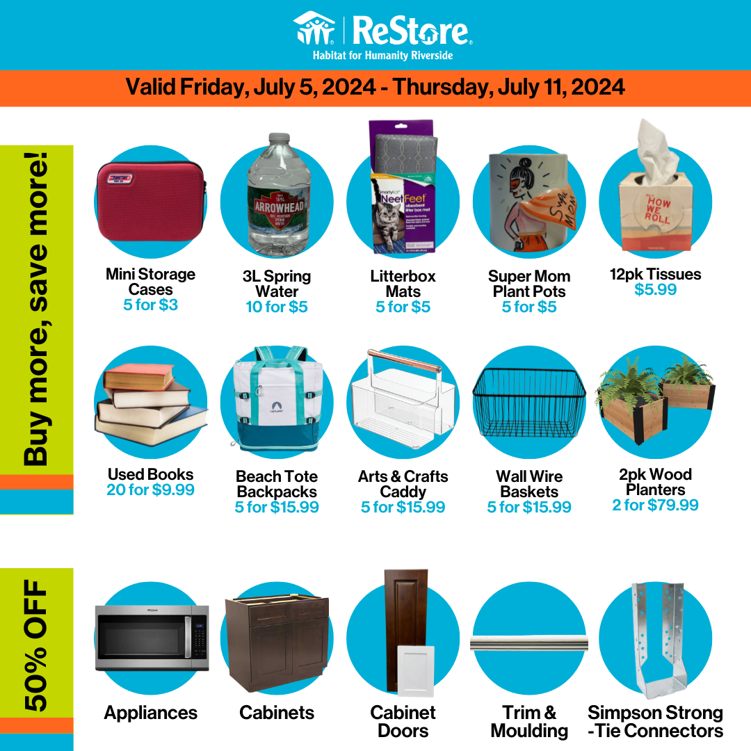 Riverside ReStore Sale
