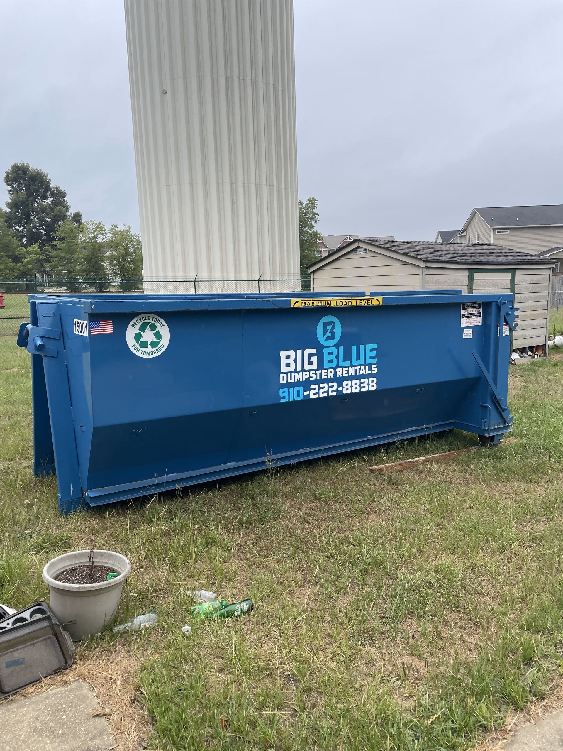 Dumpster Rental, Rent a Dumpster in Fayetteville, NC | Big Blue ...