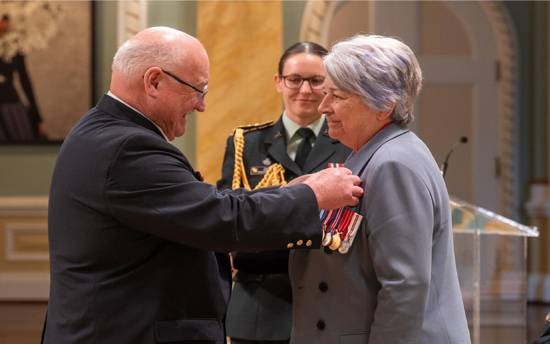 PRESENTATION OF THE CEREMONIAL FIRST POPPY TO THE GOVERNOR GENERAL OF ...
