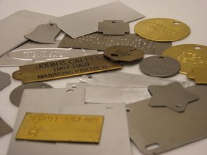 Metal Tags, Steel Tags, Stainless Steel Tags, ID Tags, Cremation Tags