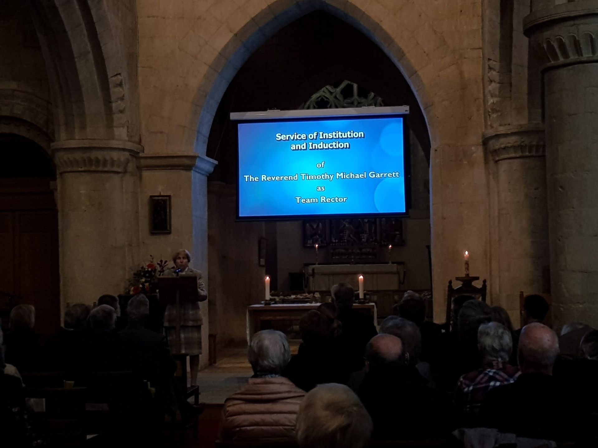 Tim Garrett's Induction service