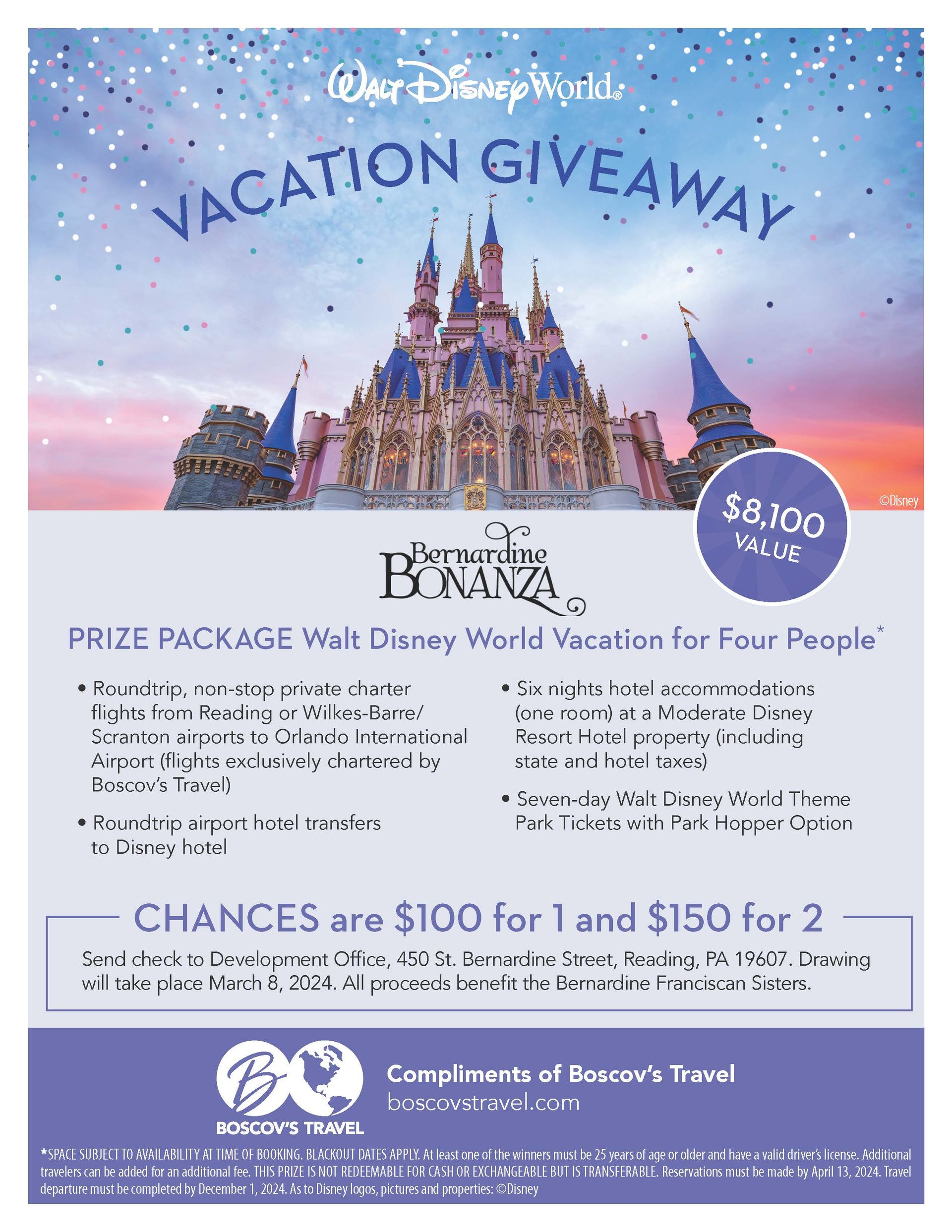 Disney Vacation Raffle