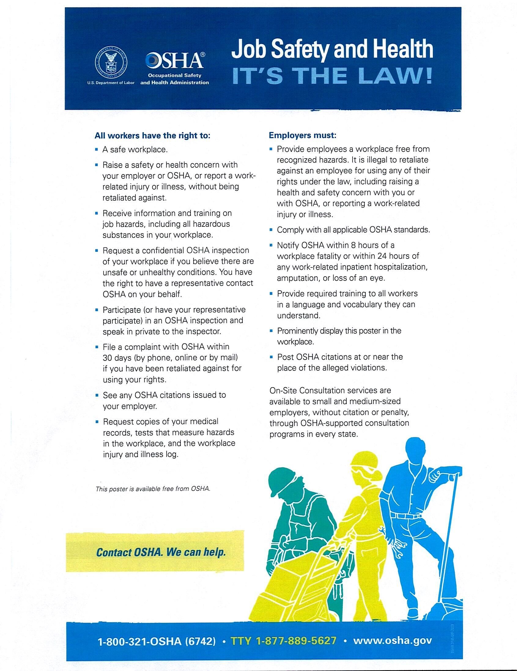 Workplace posters
