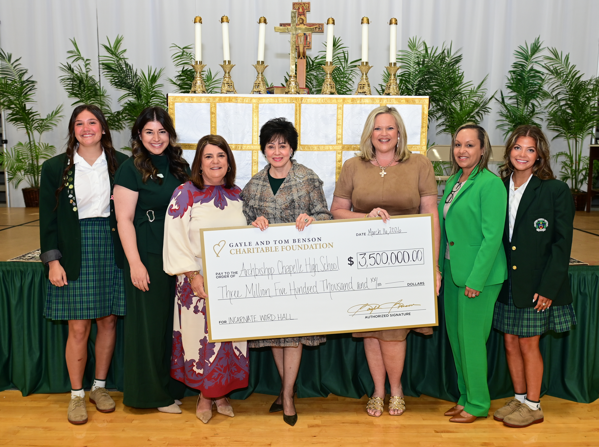Mrs. Gayle Benson Gifts $3.5 Million