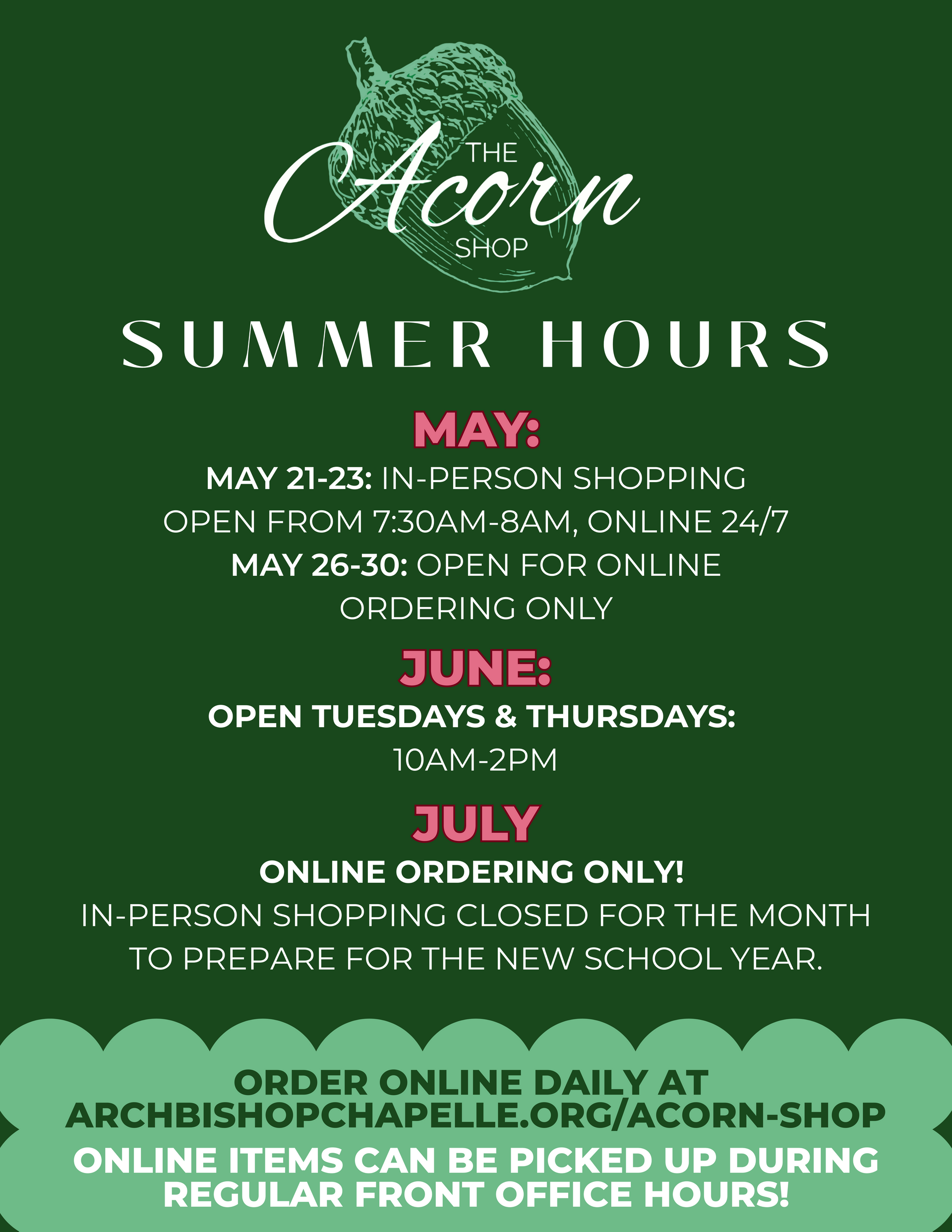 Acorn Shop | Archbishop Chapelle High School