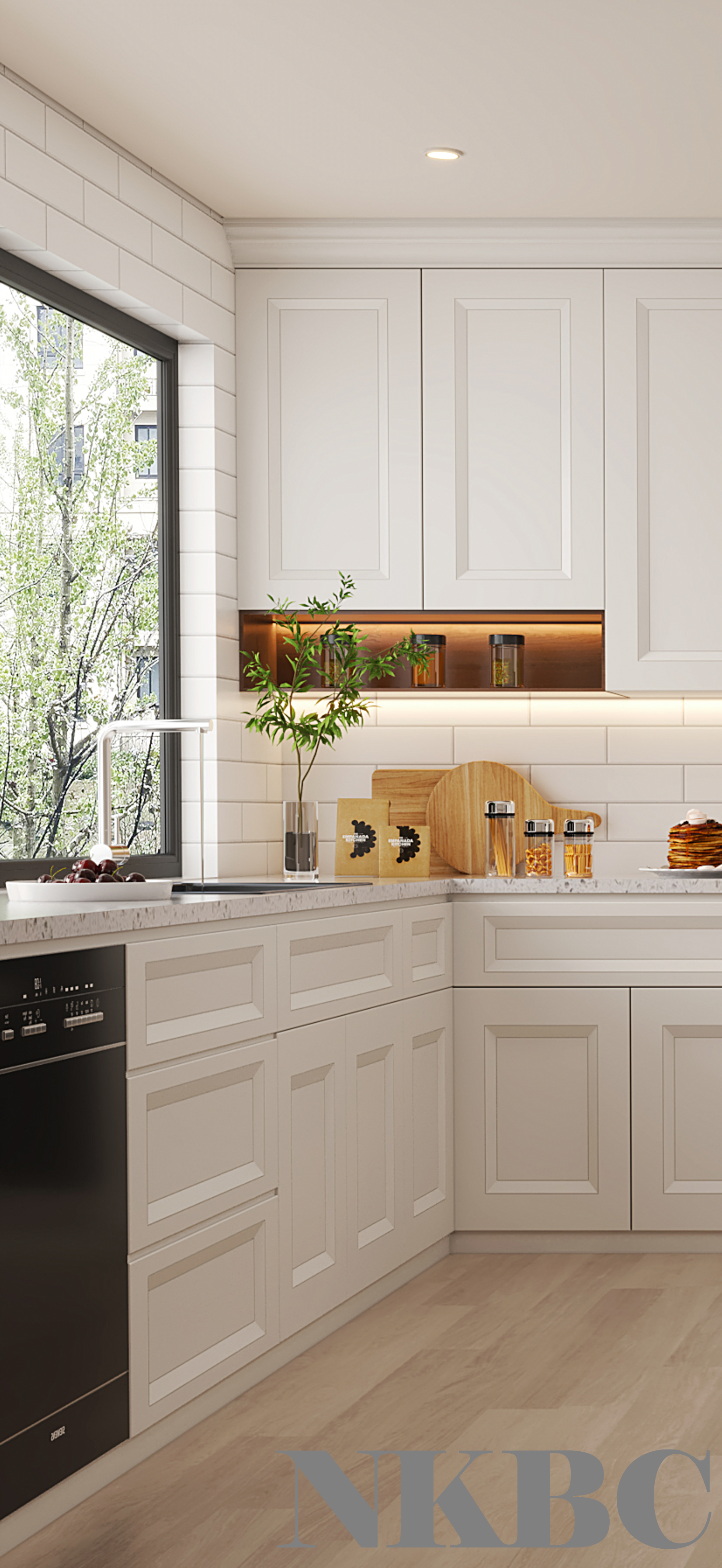 Opulent Ivory Solid Wood Shaker Cabinets | National Kitchen & Bath ...