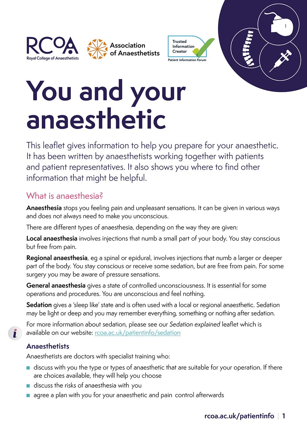 Patient Information | The Preoperative Association