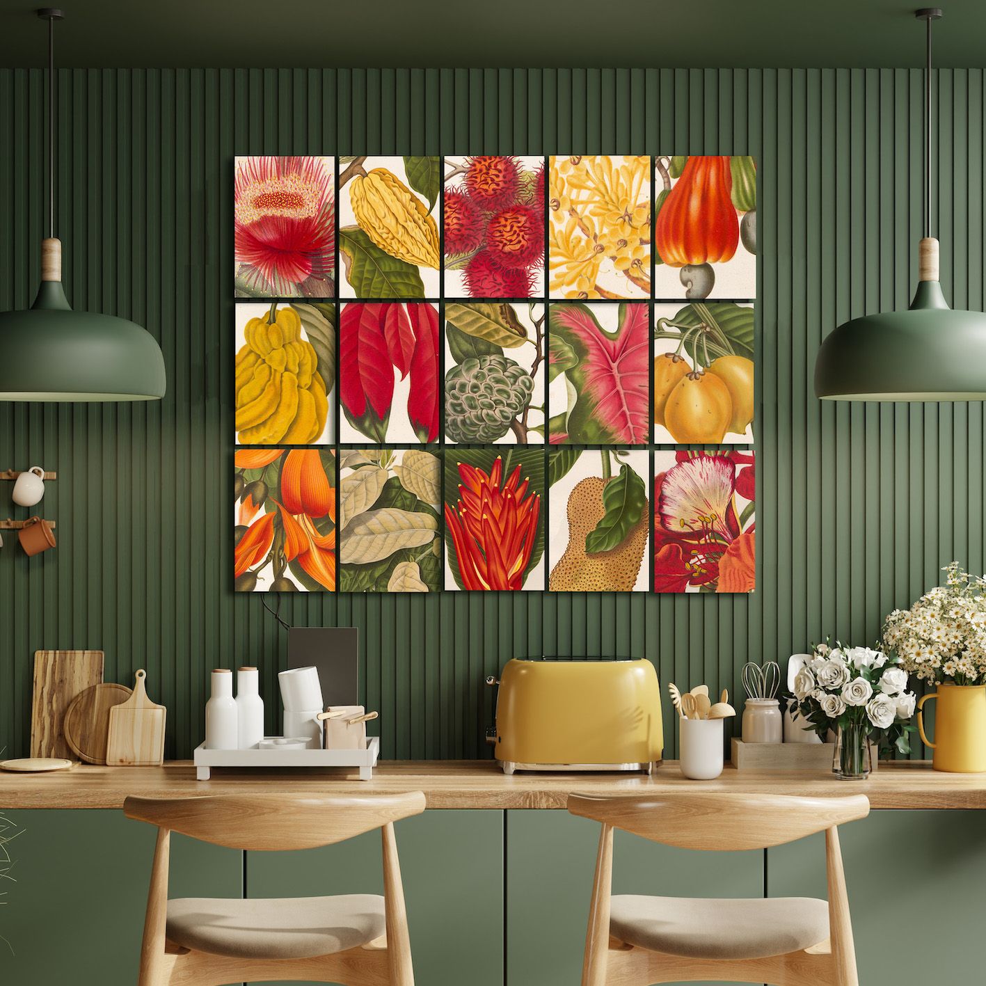 Handmade Botanic Art Tableaus from Planthunters