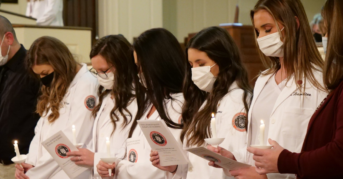 Edna Jenkins Mann School of Nursing holds White Coat Ceremony