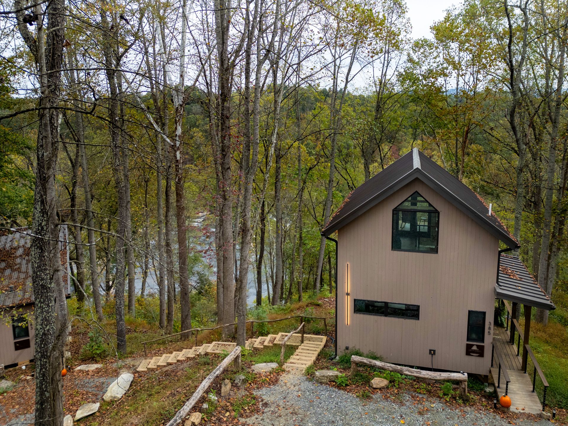 Custom Riverfront Cabins built in Alexander, NC