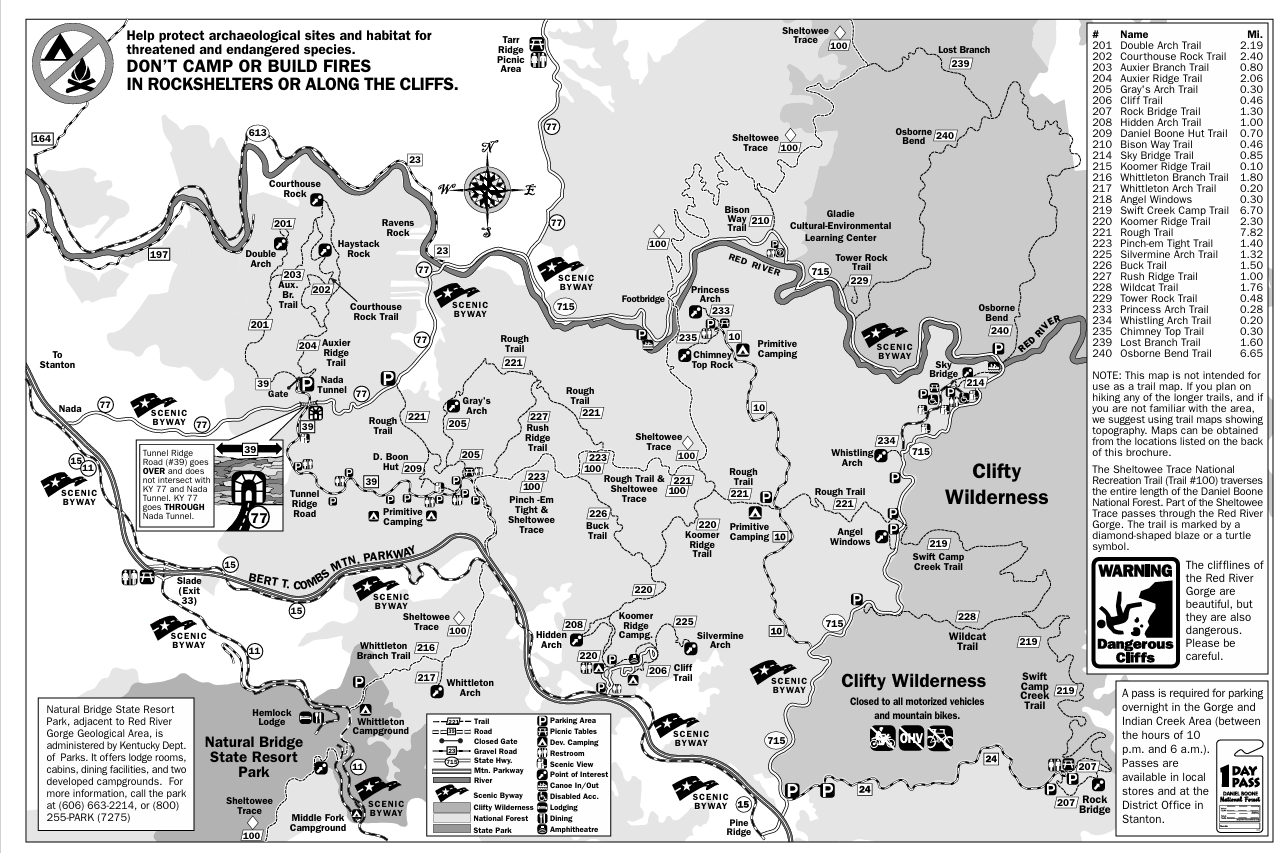 Most Difficult, Moderate, Experienced, Kids, Red River Gorge, KY