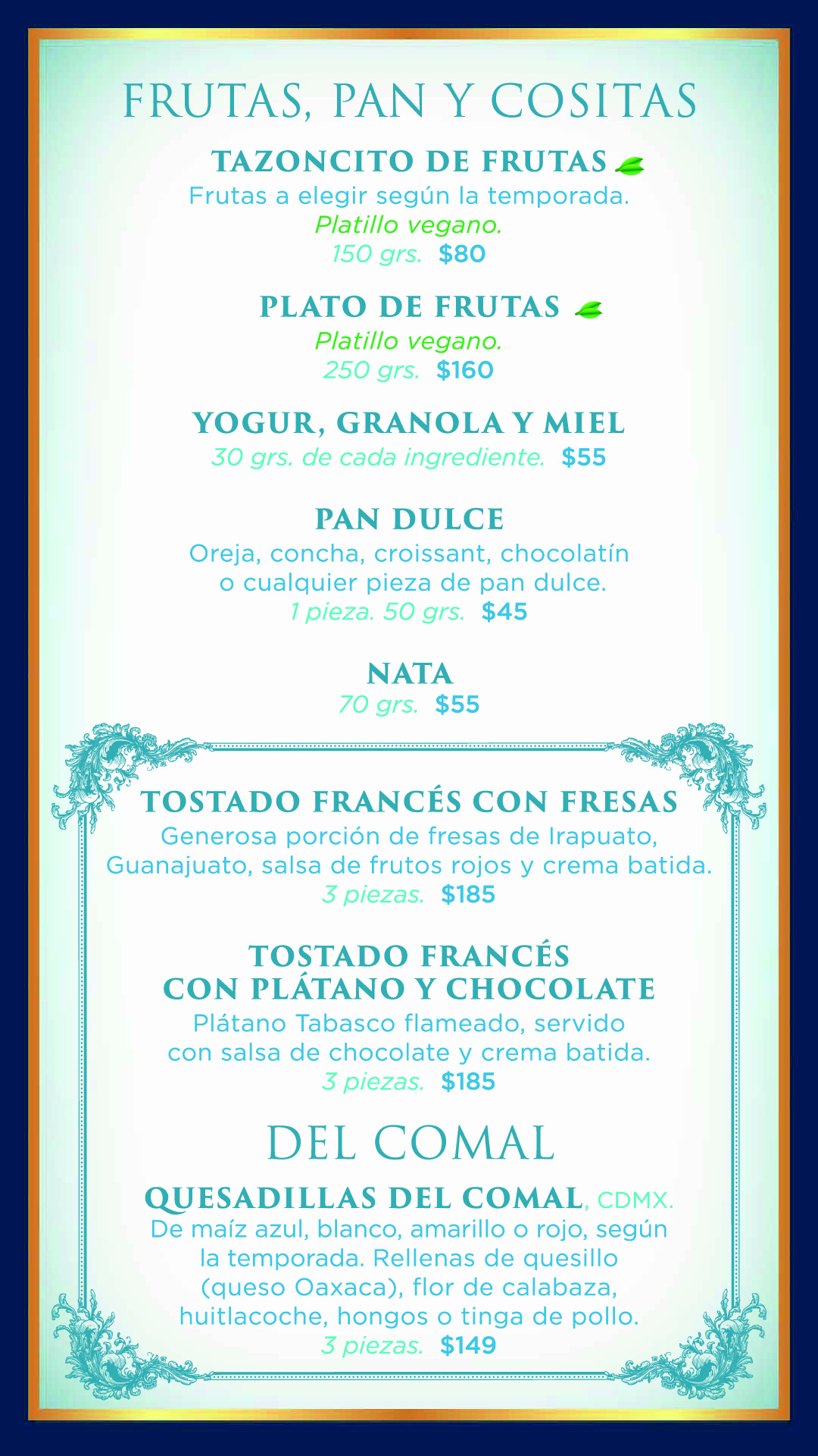 Azul Restaurante | Reserva | Compra en Línea