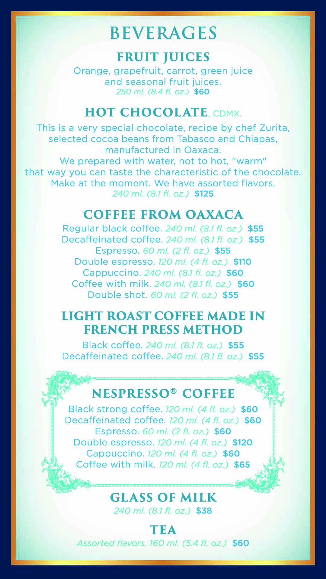 Azul Restaurante | Reserva | Compra en Línea