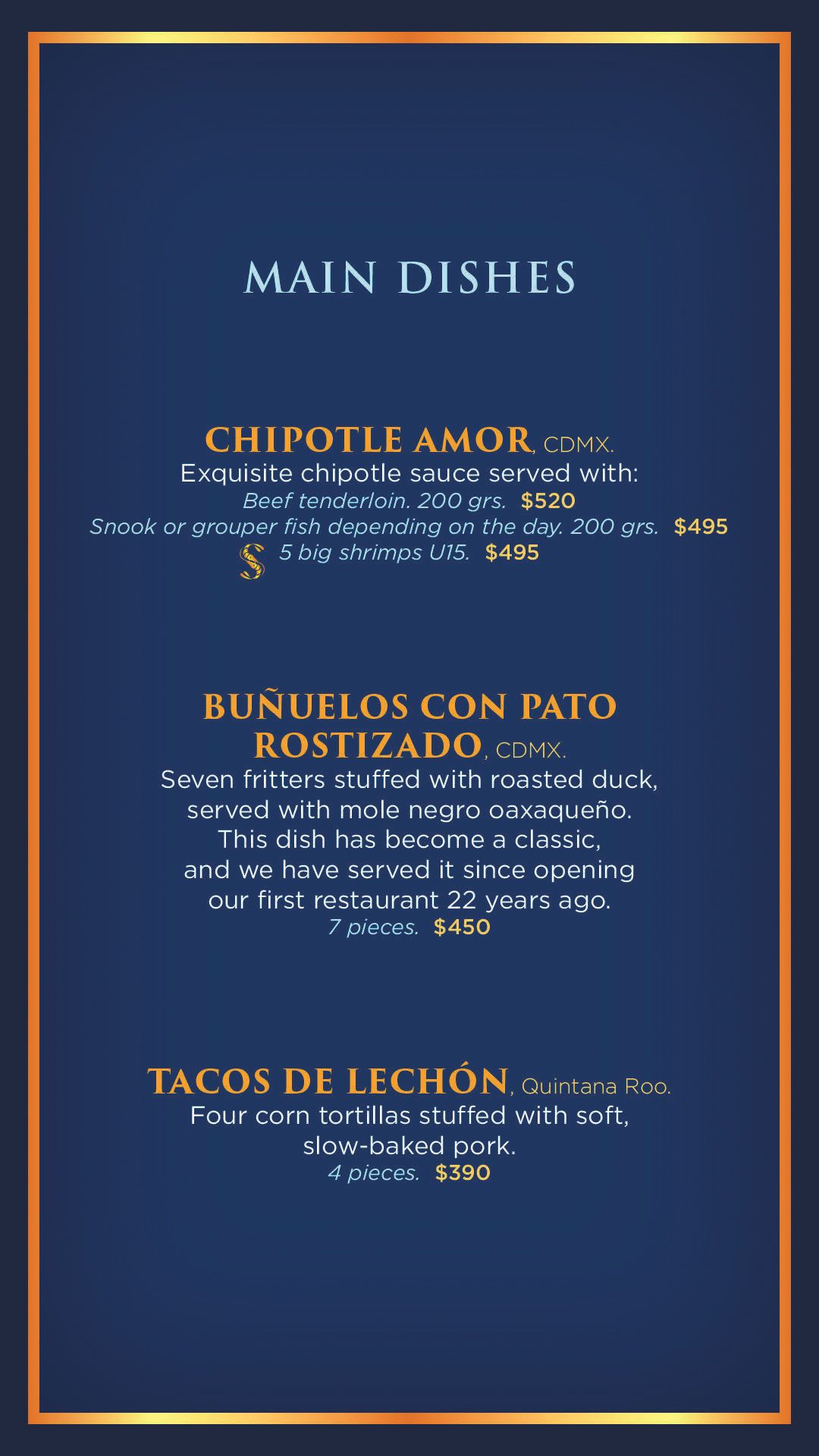 Menú Azul Condesa Eng