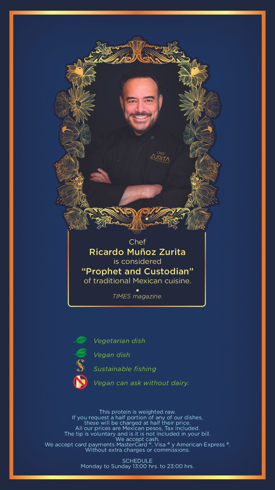 Azul Restaurante | Reserva | Compra en Línea