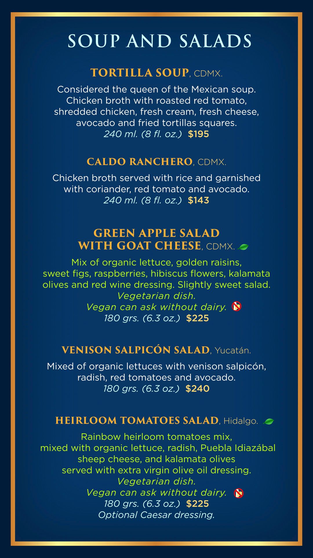 Azul Restaurante | Reserva | Compra en Línea