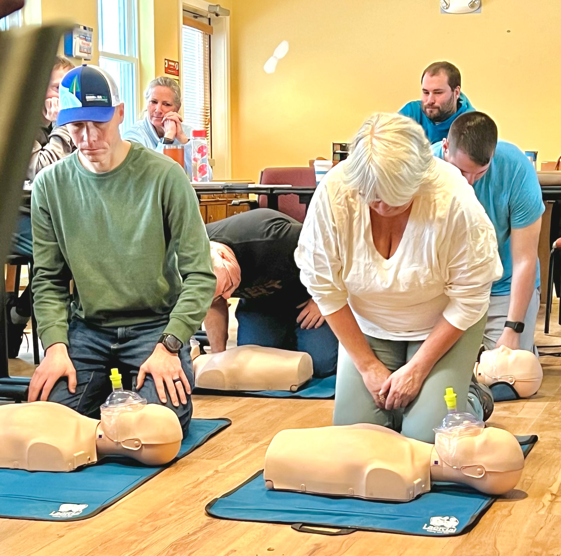 KESD PE Teachers Complete First Aid, CPR, and AED Training