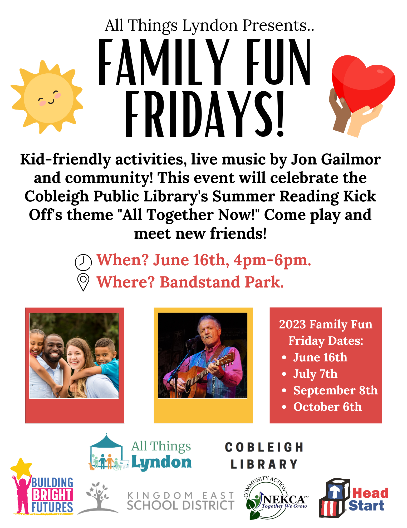 Family Fun Fridays at Bandstand Park