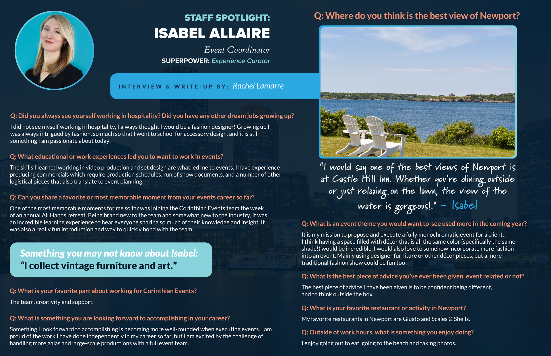 Staff Spotlight: Isabel Allaire