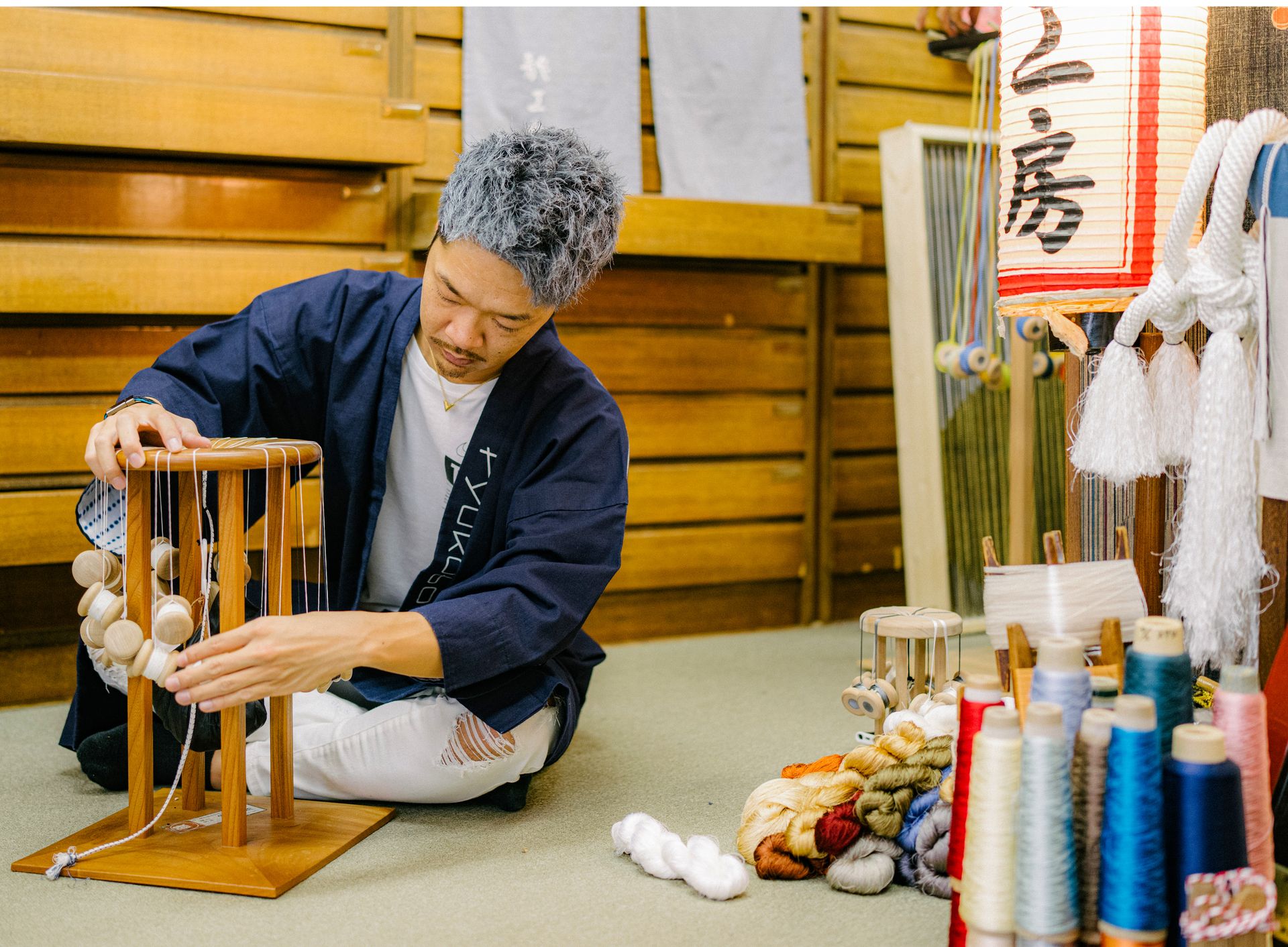 Ryuta FUKUDA 福田 隆太, Japanese artist of Kumihimo braided silk cords.