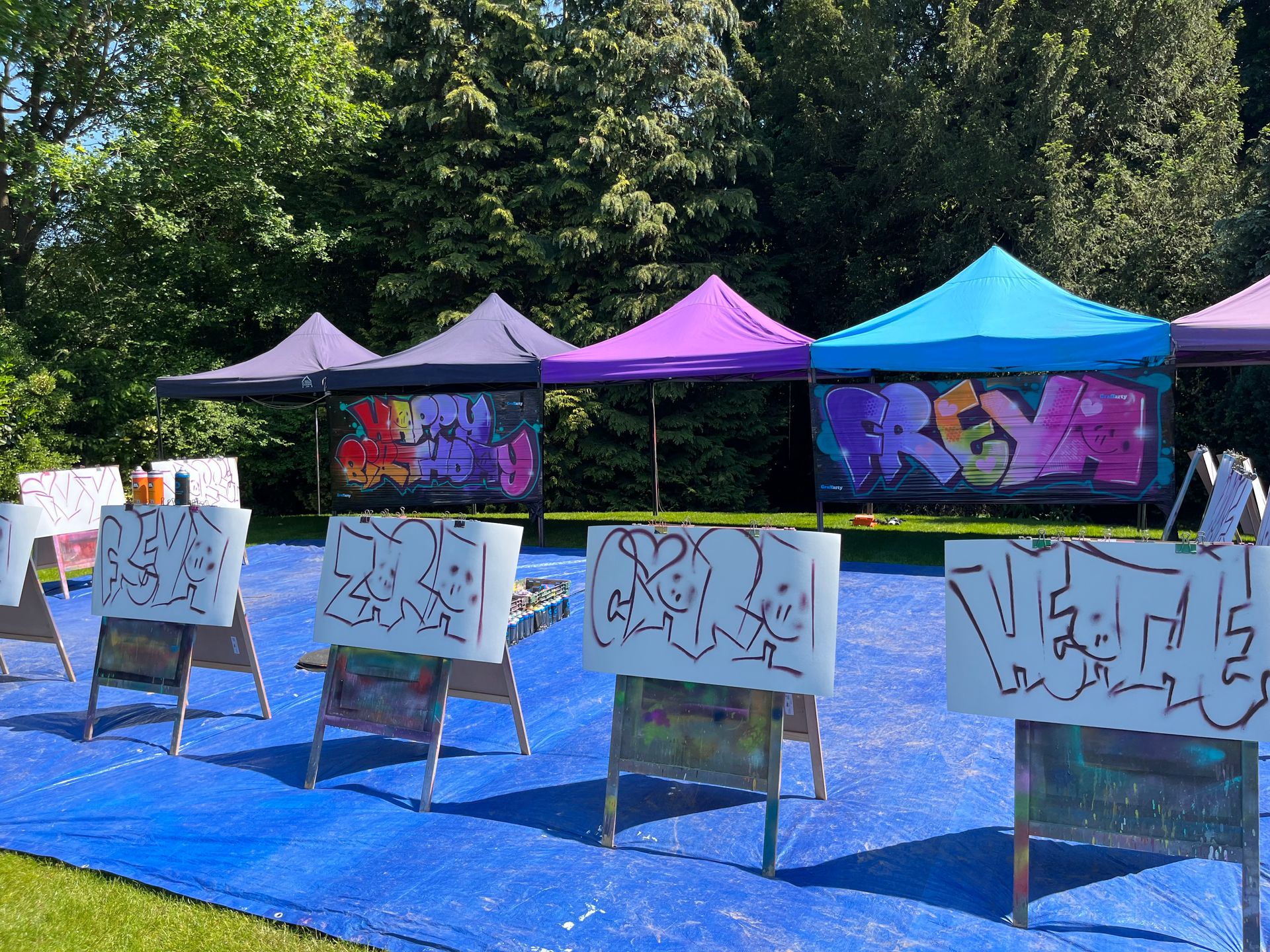 Graffiti Birthday Parties - Bristol, Surrey, London, UK