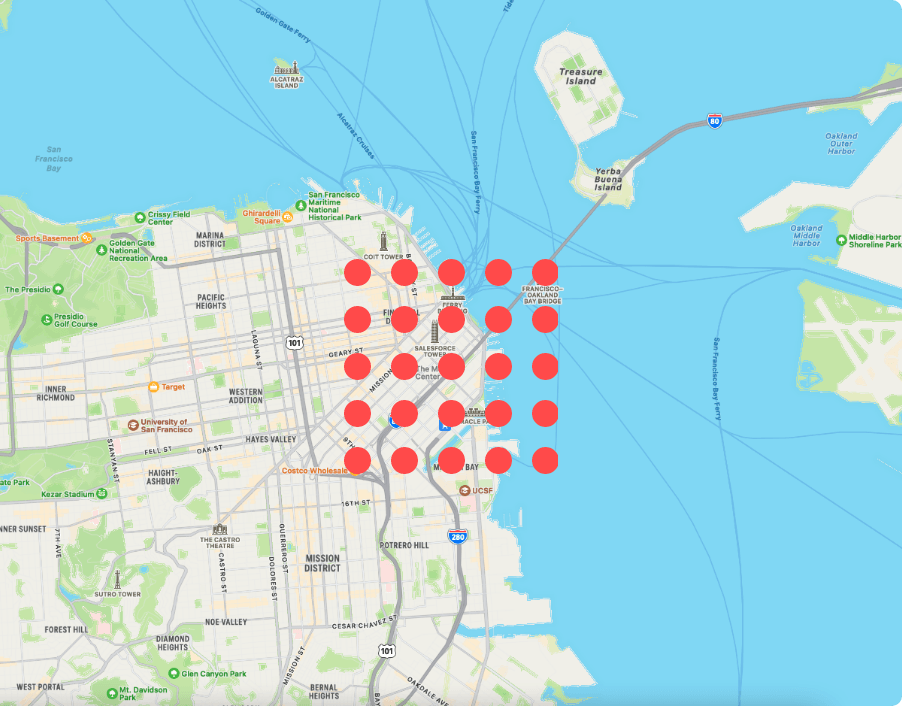 Geo Grid Heatmap GMB Tracker