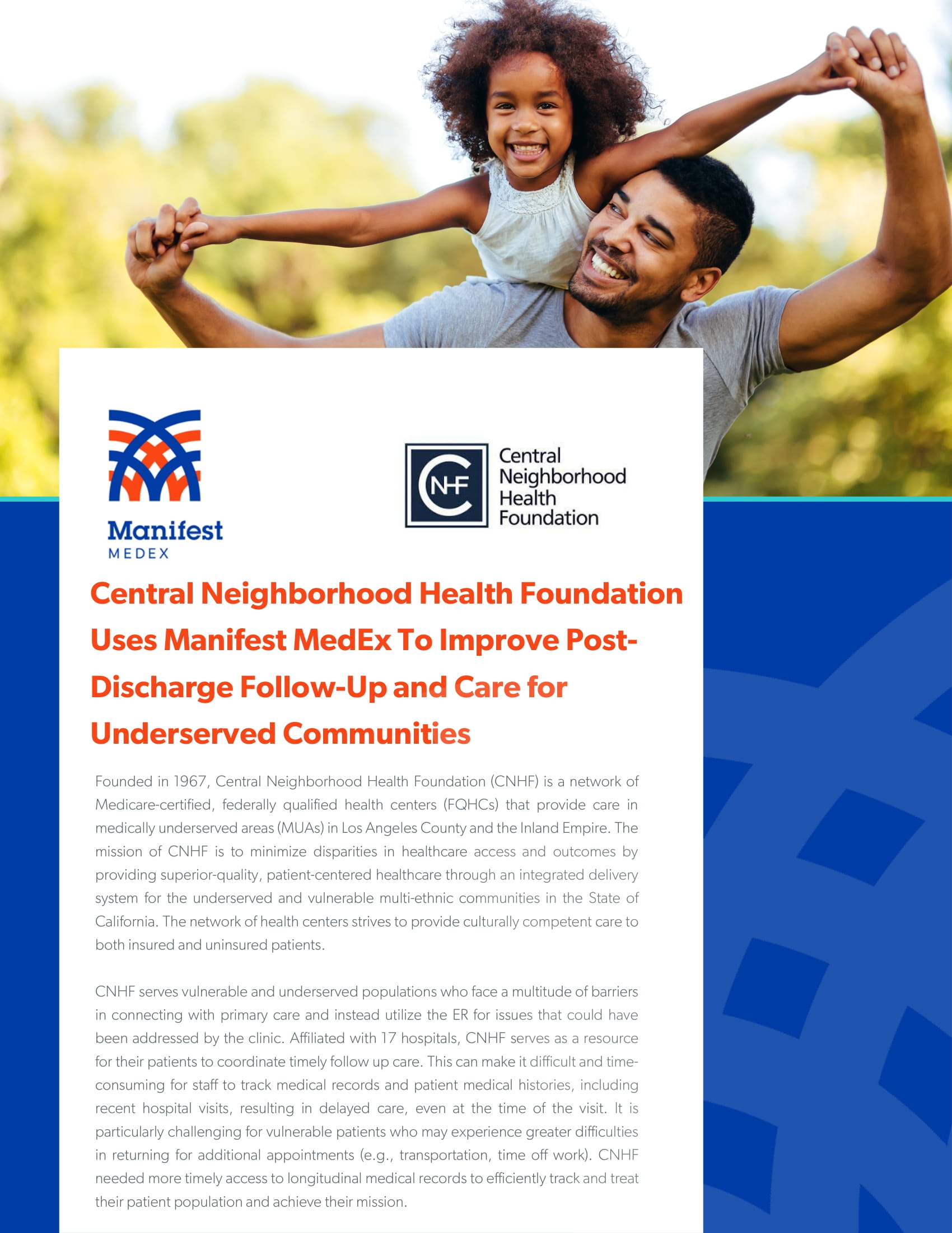 Central Neighborhood Health Foundation Uses Manifest MedEx To Improve ...