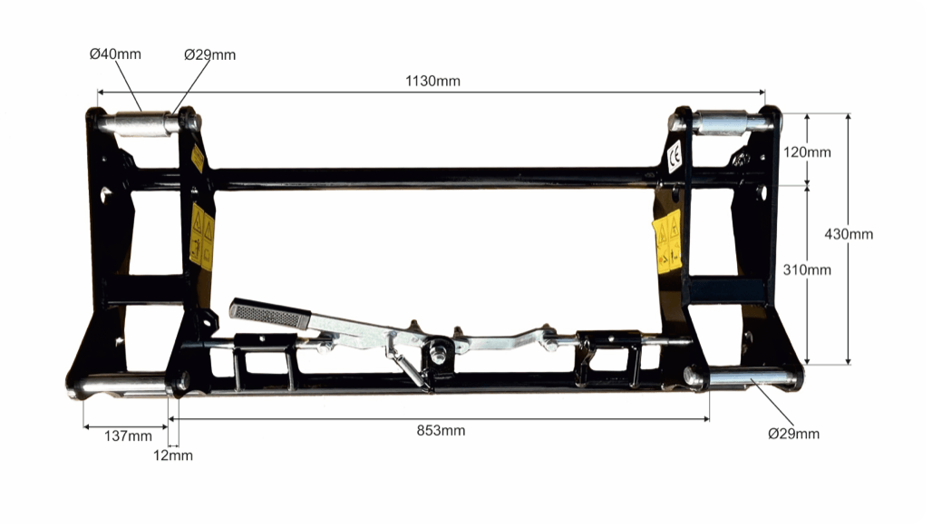 Loader Euro Hitch Adaptor