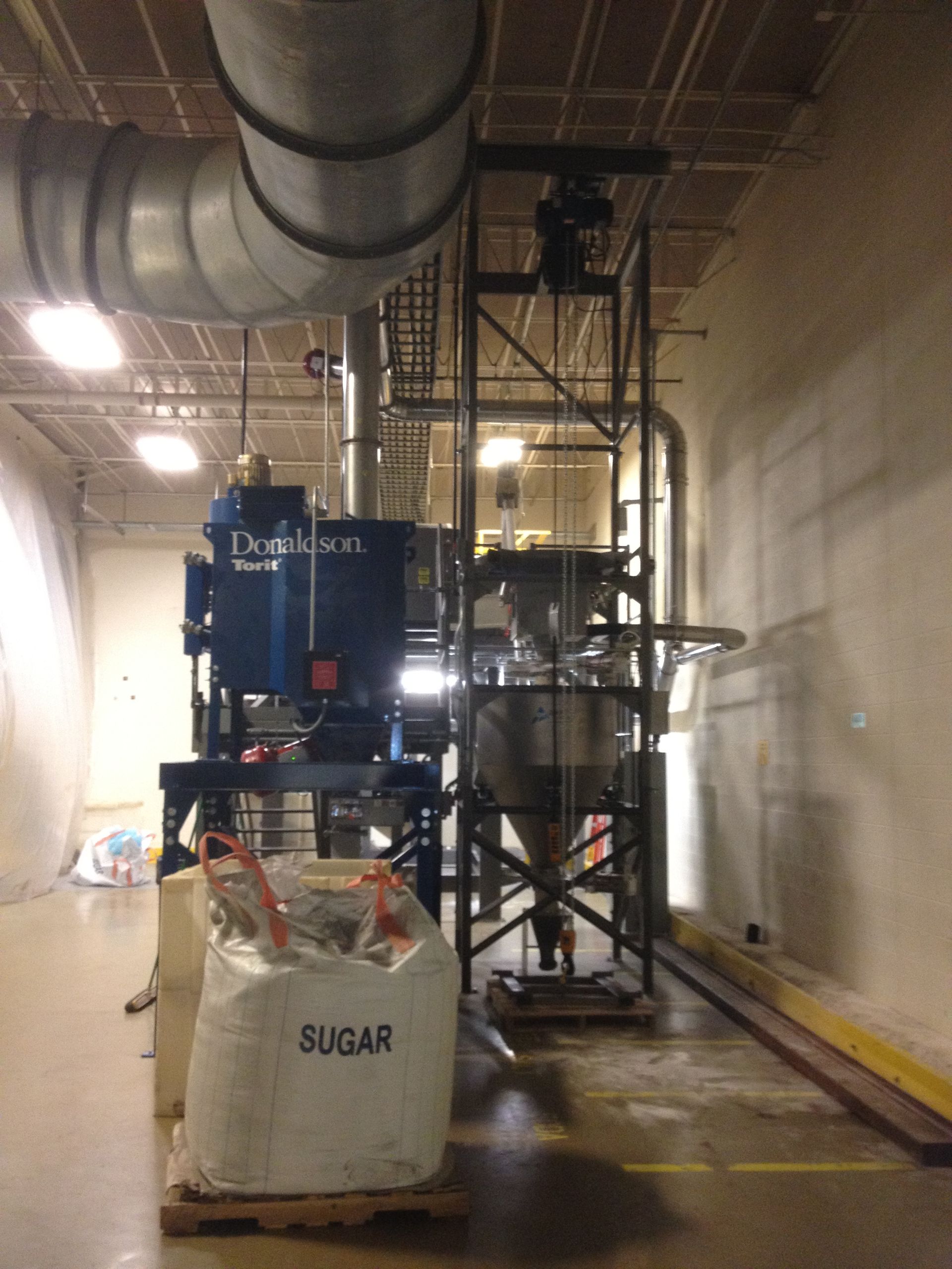 Sugar Blending System – Food Grade Platform for Munson Mixer