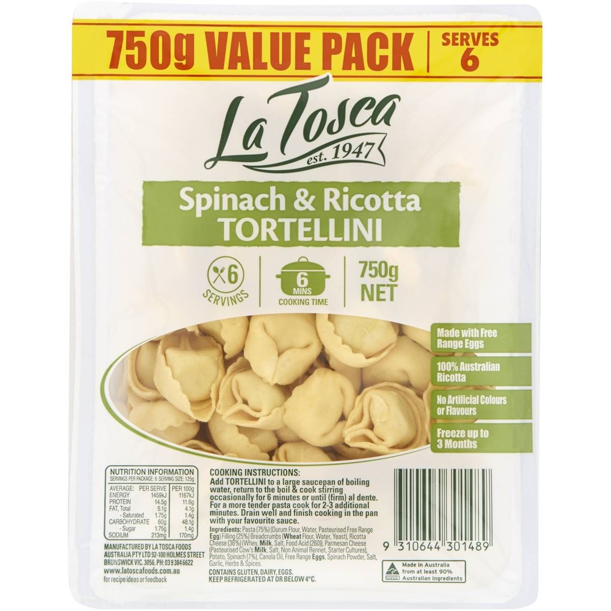 Products | La Tosca Foods | Brunswick, VIC