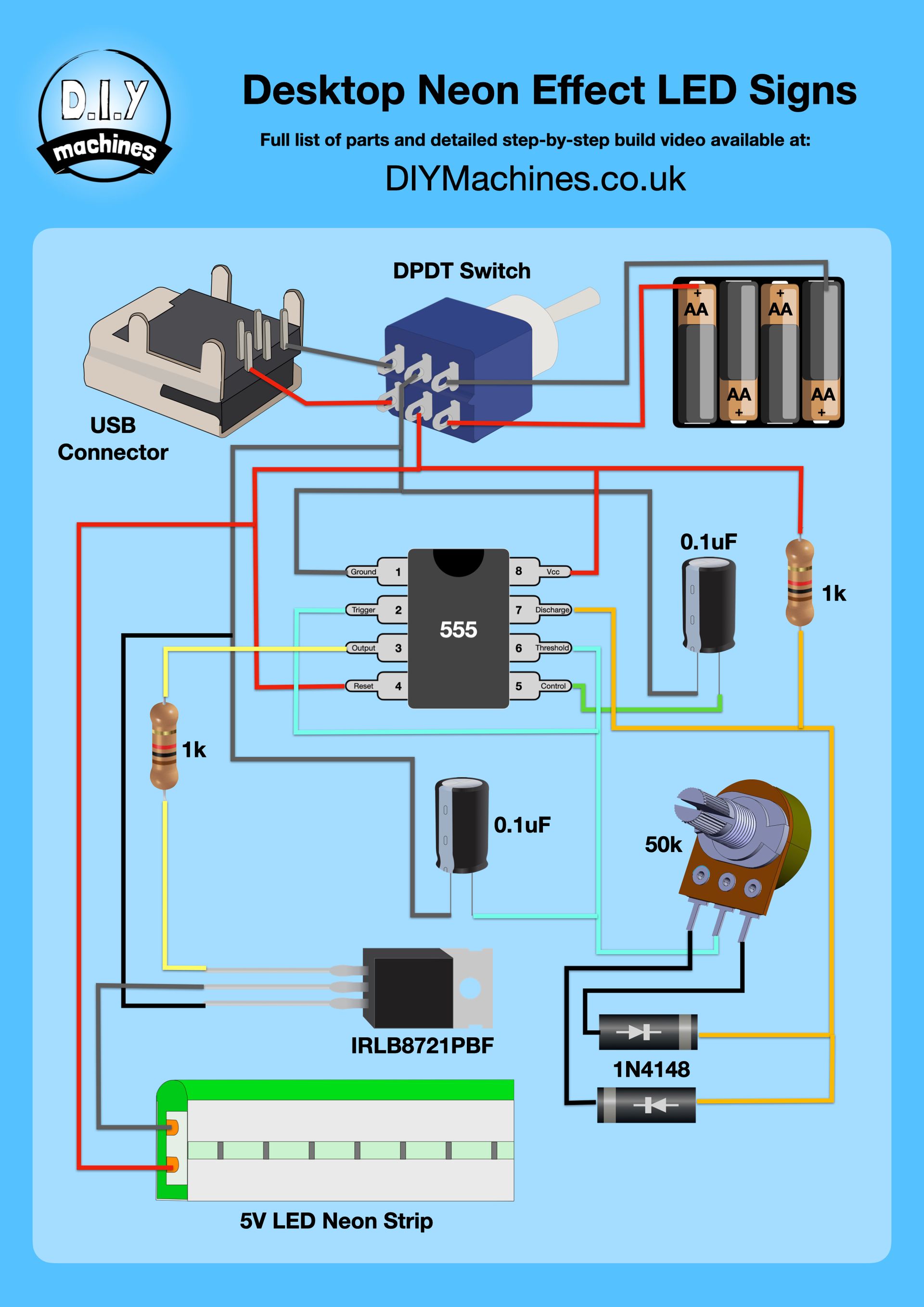 3D Printed Desktop Neon Signs