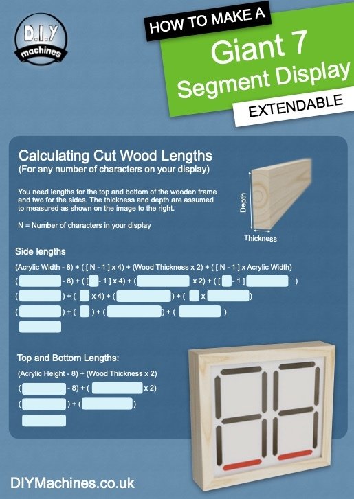 Giant Modular Seven Segment Display