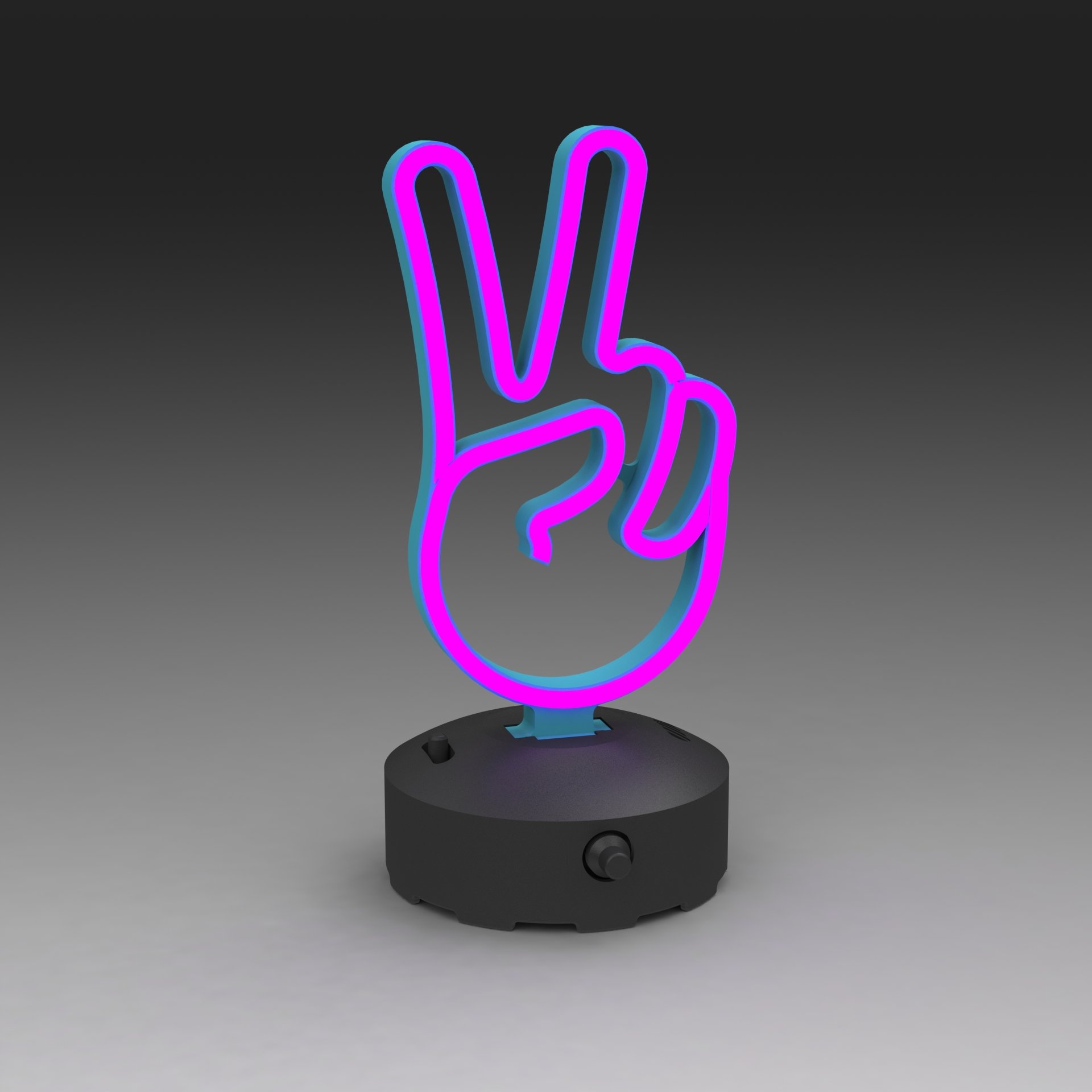 3D Printed Desktop Neon Signs